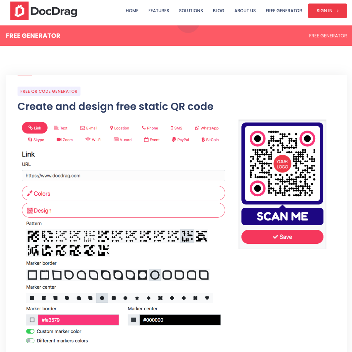 How to generate a QR code for your website? | DocDrag - QR Code & Short ...