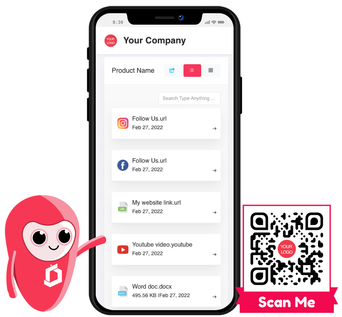 All QR Code Types DocDrag QR Code Short Link Customer 